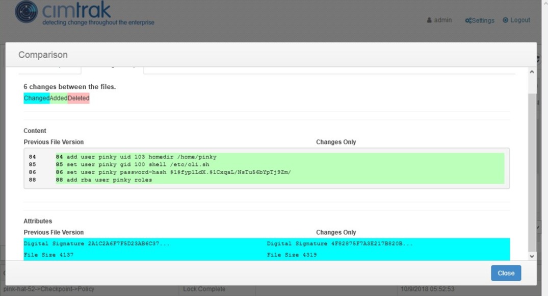 What CimTrak Monitors: F5